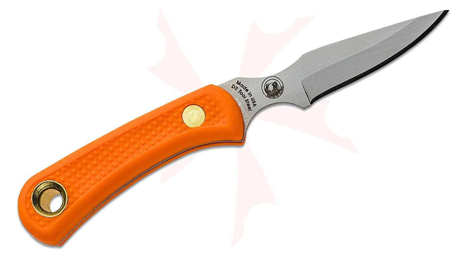 Knives of Alaska Cub Bear Caping Knife Fixed 3.375" D2 Bead Blast Blade ...