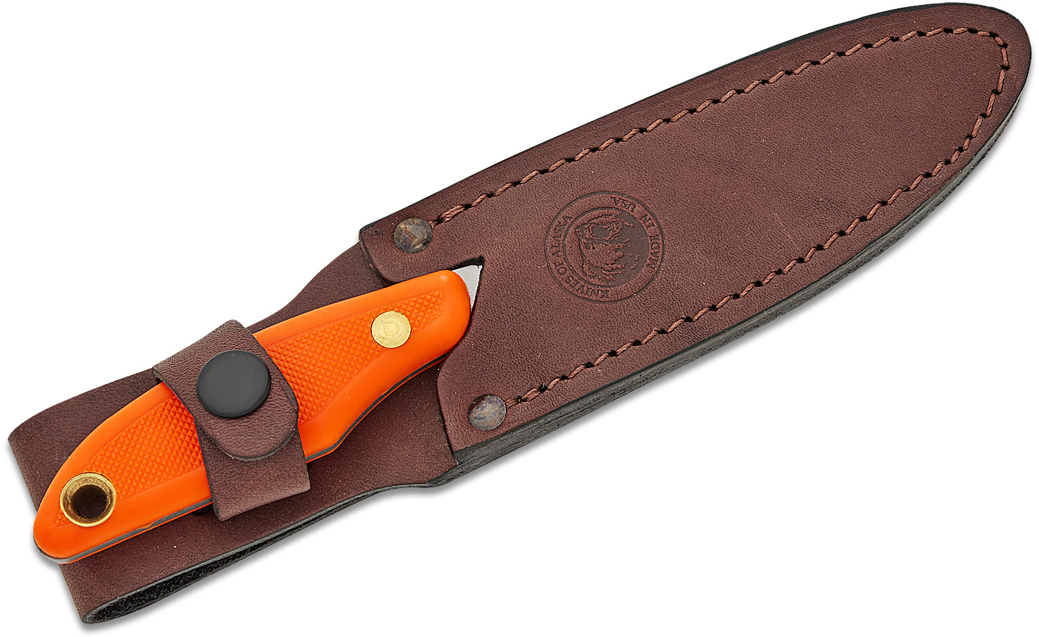 Knives of Alaska Badger Fixed Blade Knife 2.64" D2 Bead Blast Blade ...