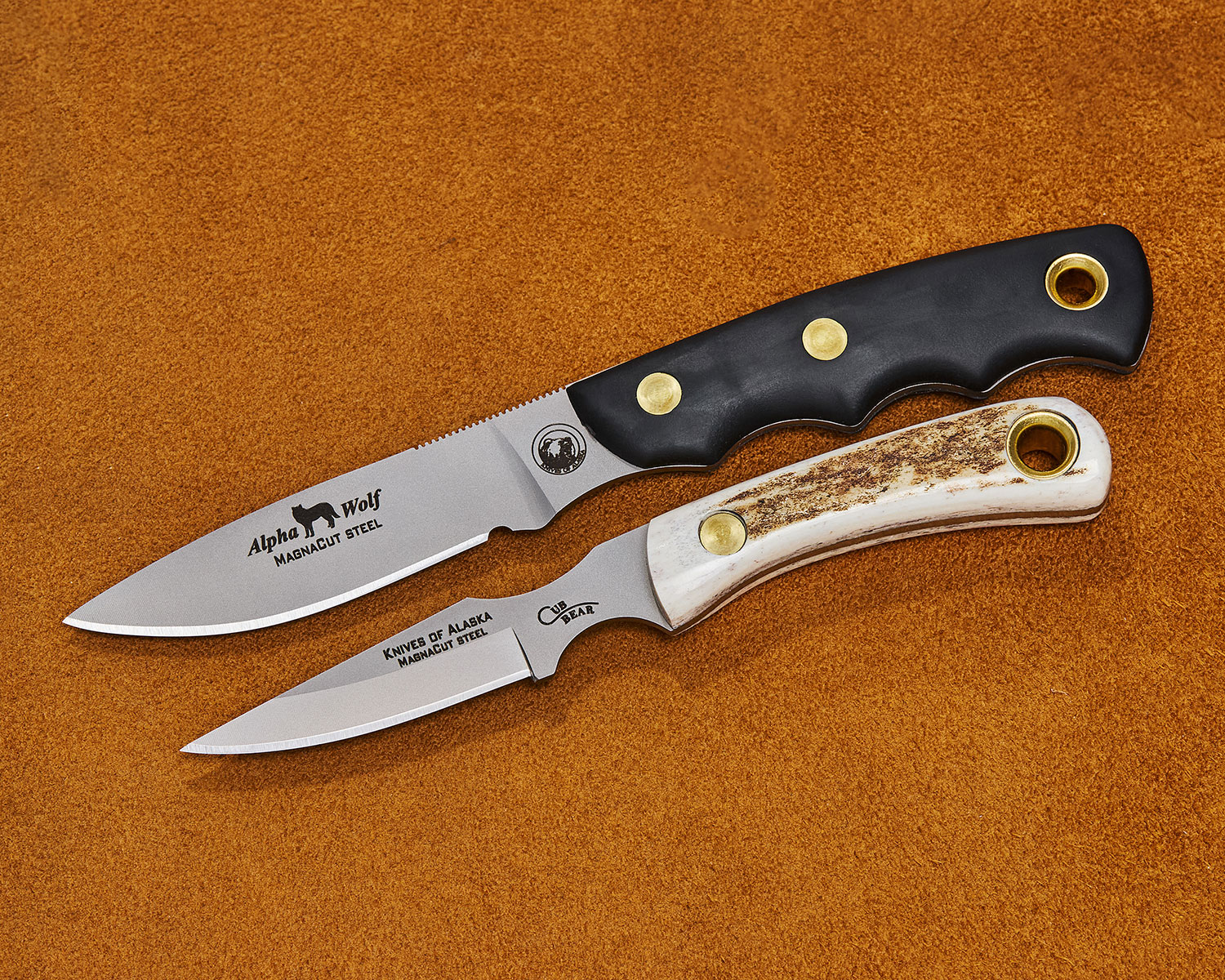 Knives of Alaska Alpha Wolf Fixed Blade Knife 3.75" CPM-MagnaCut Bead ...