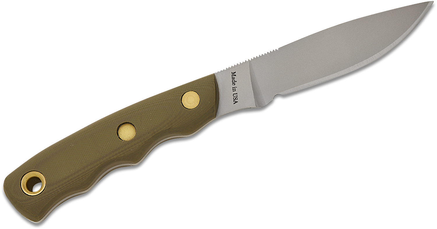 Knives of Alaska Alpha Wolf Fixed Blade Knife 3.75" CPM-MagnaCut Bead ...