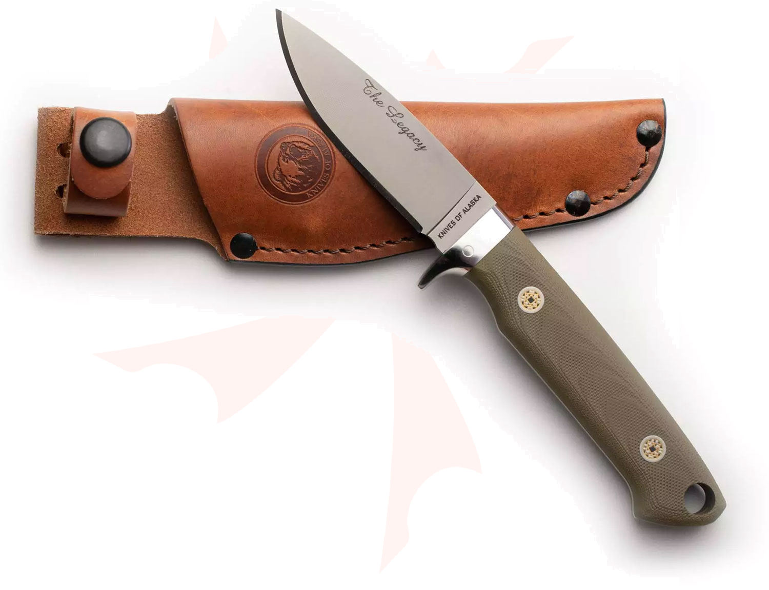 Knives of Alaska Legacy Fixed Blade Knife 3.25" S30V Bead Blast Drop ...