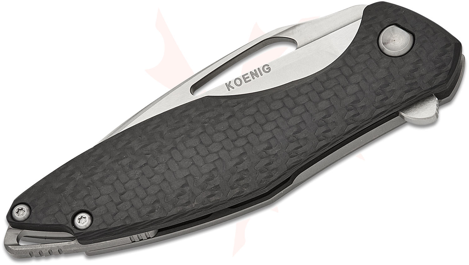 Koenig Knives Custom Arius Gen 4 Flipper Knife 3.5" M390 Brightwashed ...