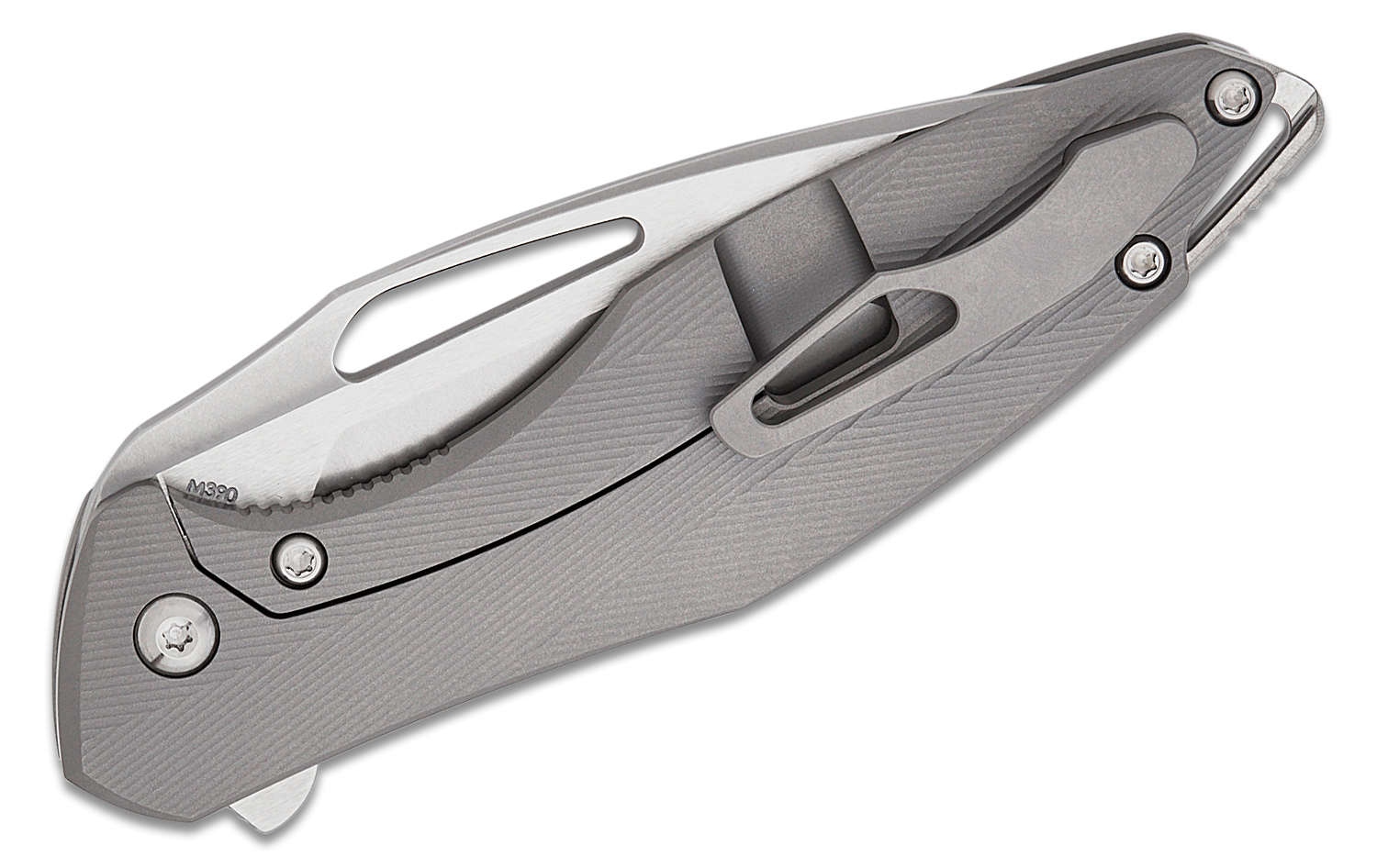 Koenig Knives Mini Arius Flipper Knife 3" M390 Burnished Two-Tone Blade ...