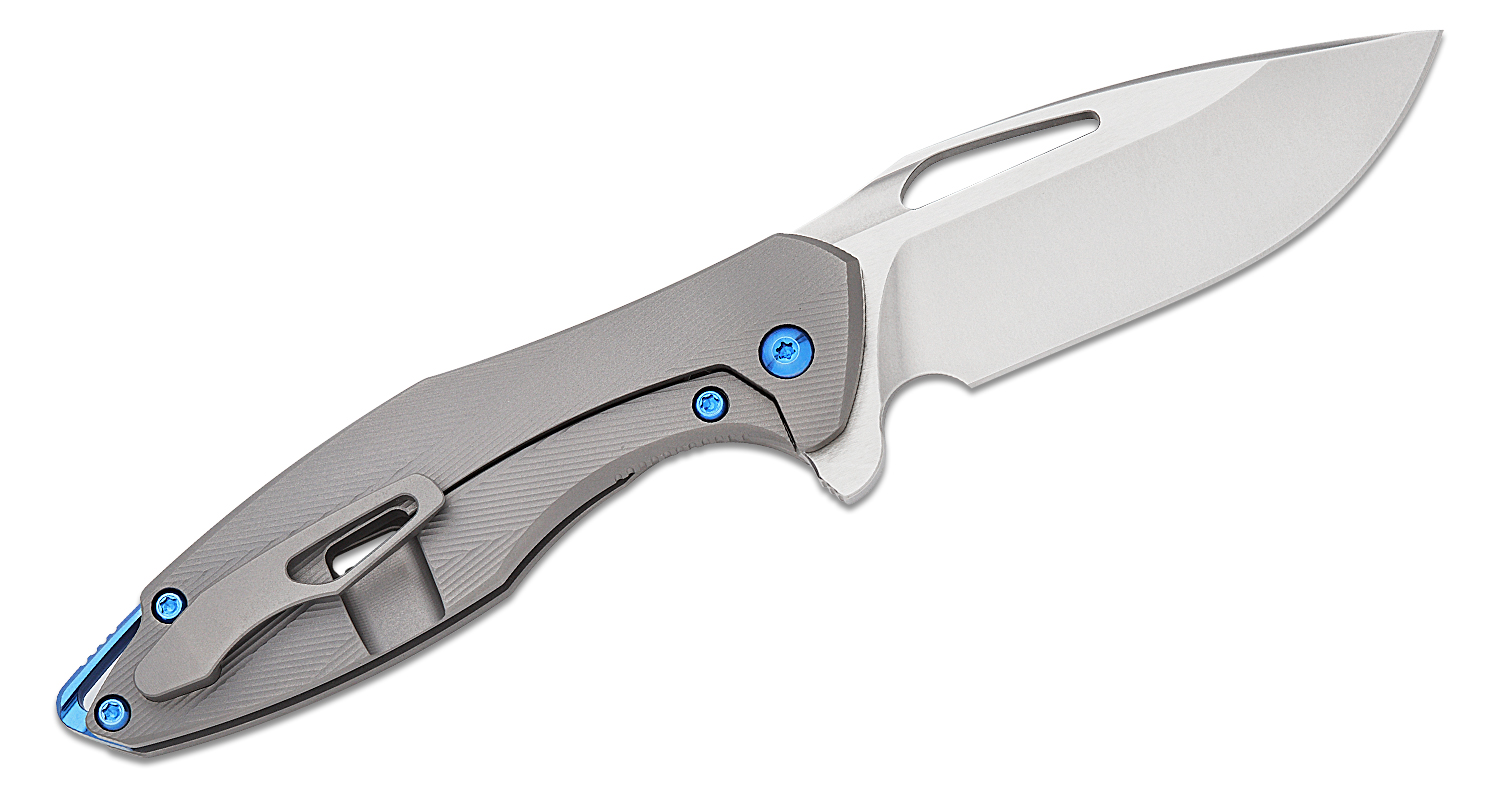 Koenig Knives Mini Arius Flipper Knife 3" M390 Burnished Two-Tone Blade ...