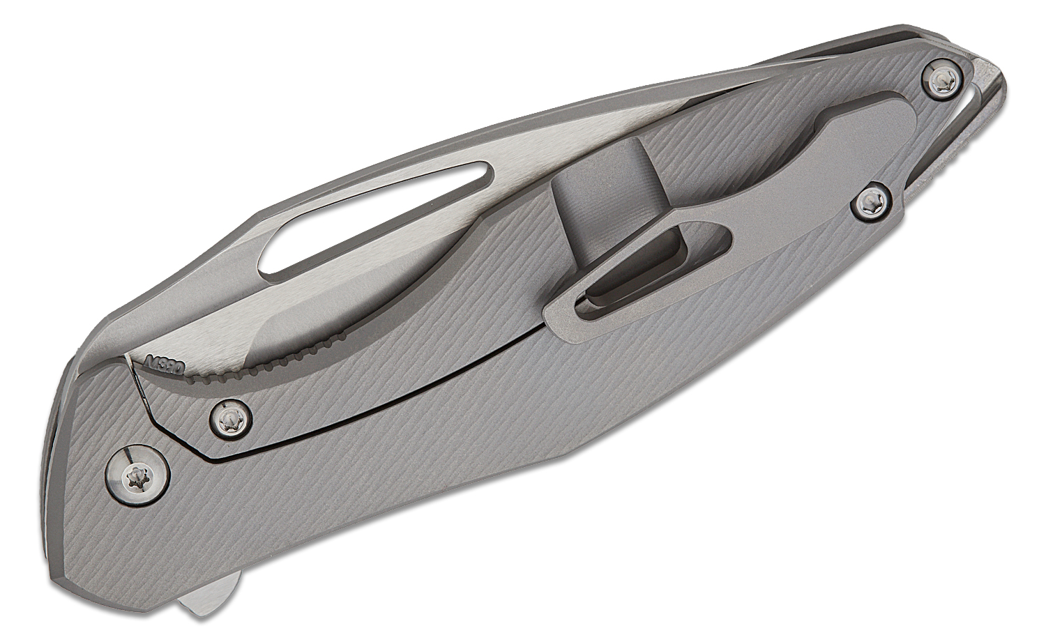 Koenig Knives Mini Arius Flipper Knife 3" M390 Burnished Two-Tone Blade ...
