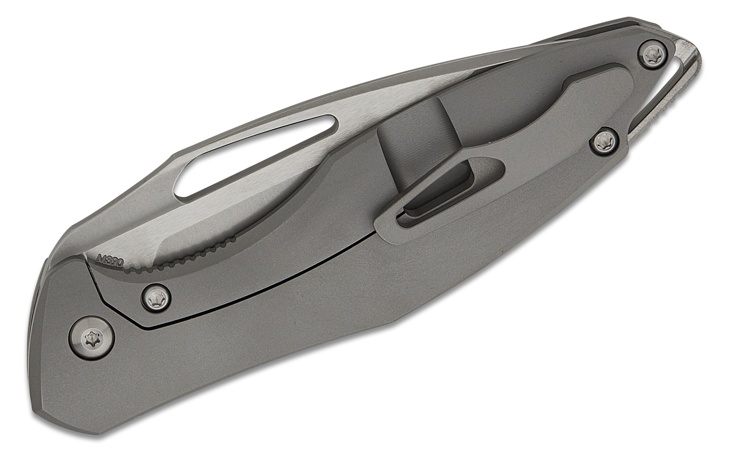 Koenig Knives Mini Arius Folding Knife 3" M390 Burnished Two-Tone Blade ...