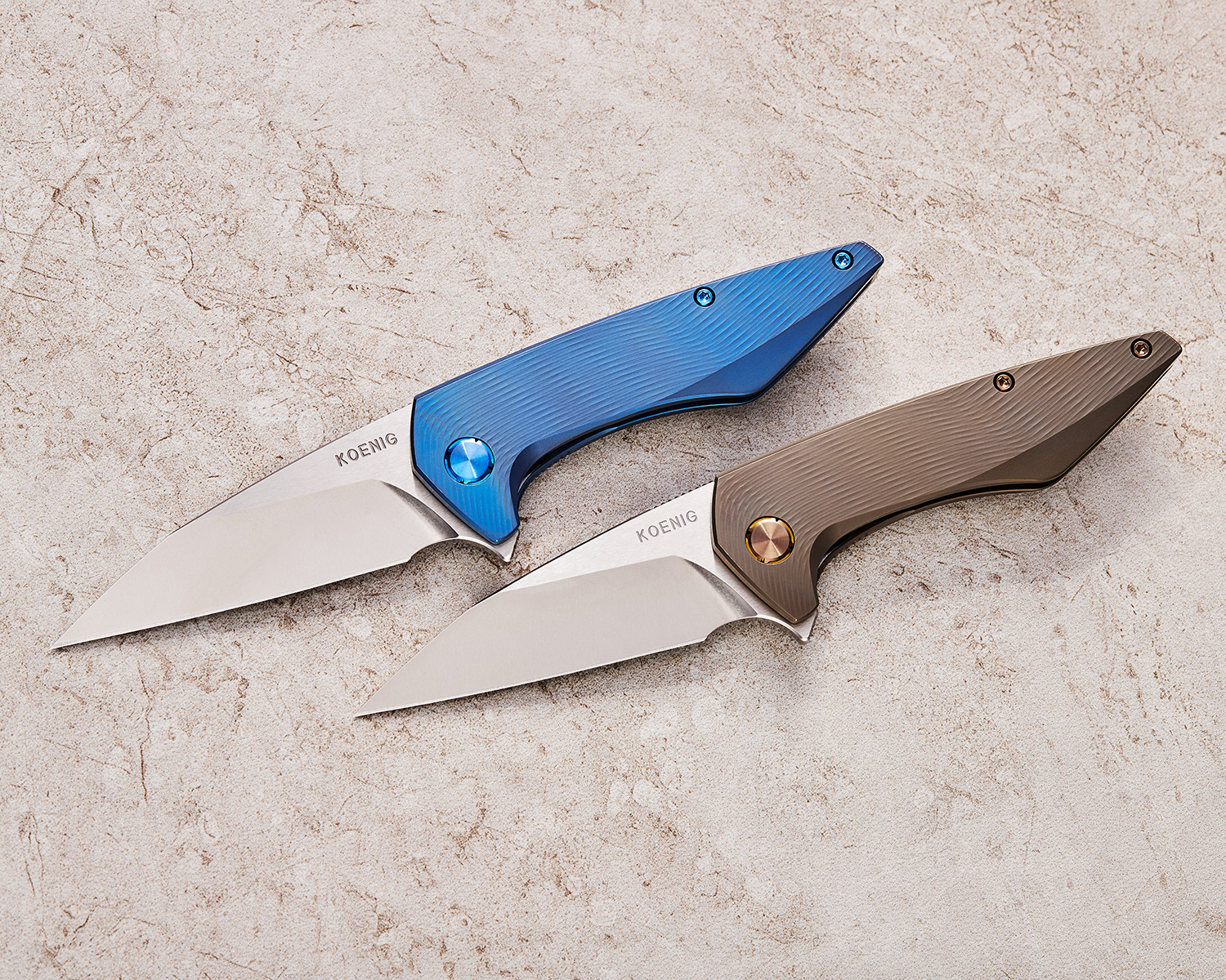Koenig Knives x Sharknivco (Edison Barajas) Collaboration Mini Goblin Frame Lock Flipper Knife 3 ...