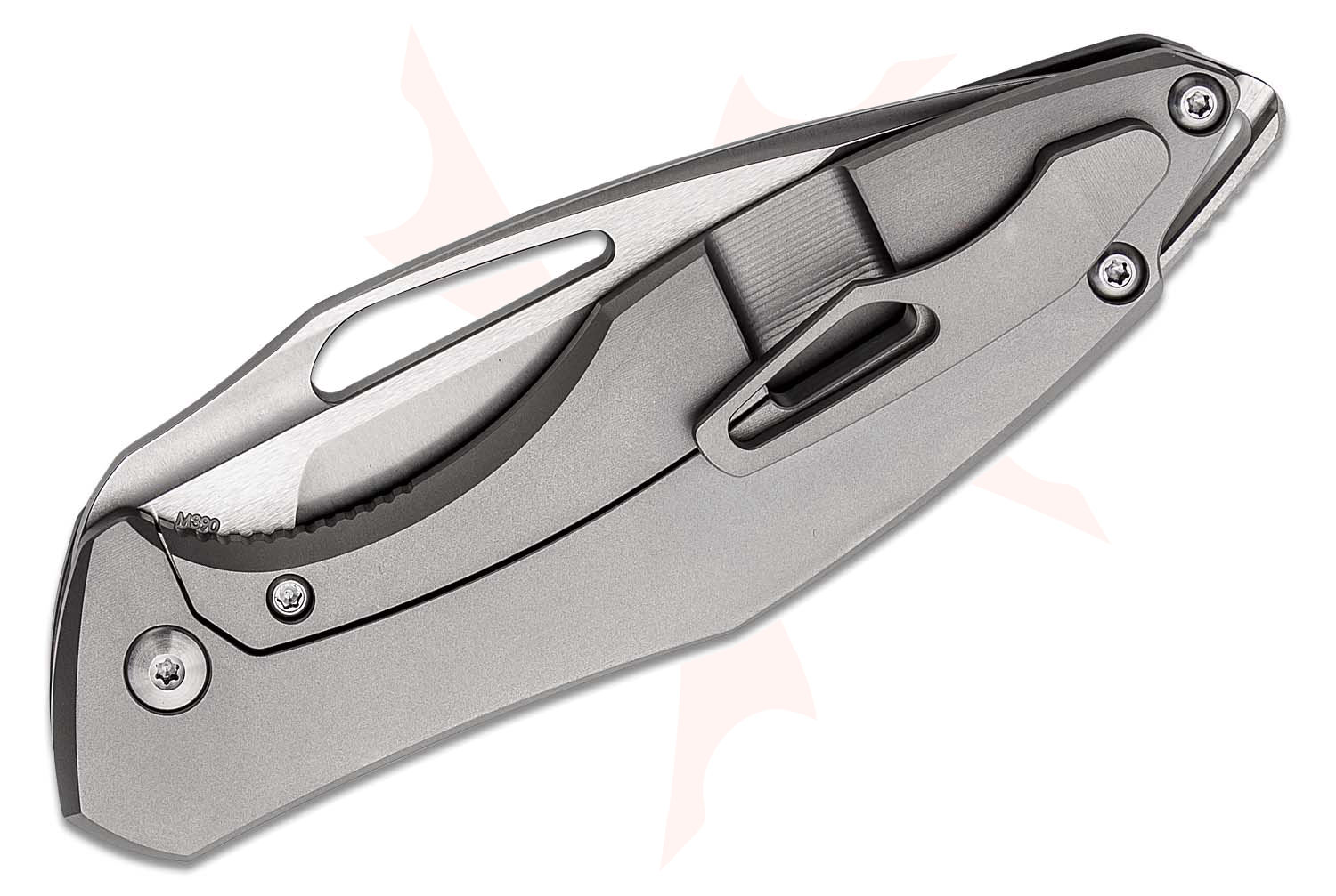 Koenig Knives Custom Arius Folding Knife 3.5" M390 Burnished Blade with ...