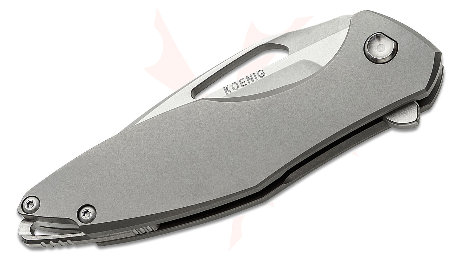 Koenig Knives Custom Arius Flipper Knife 3.5" 20CV Two-Tone Blade ...