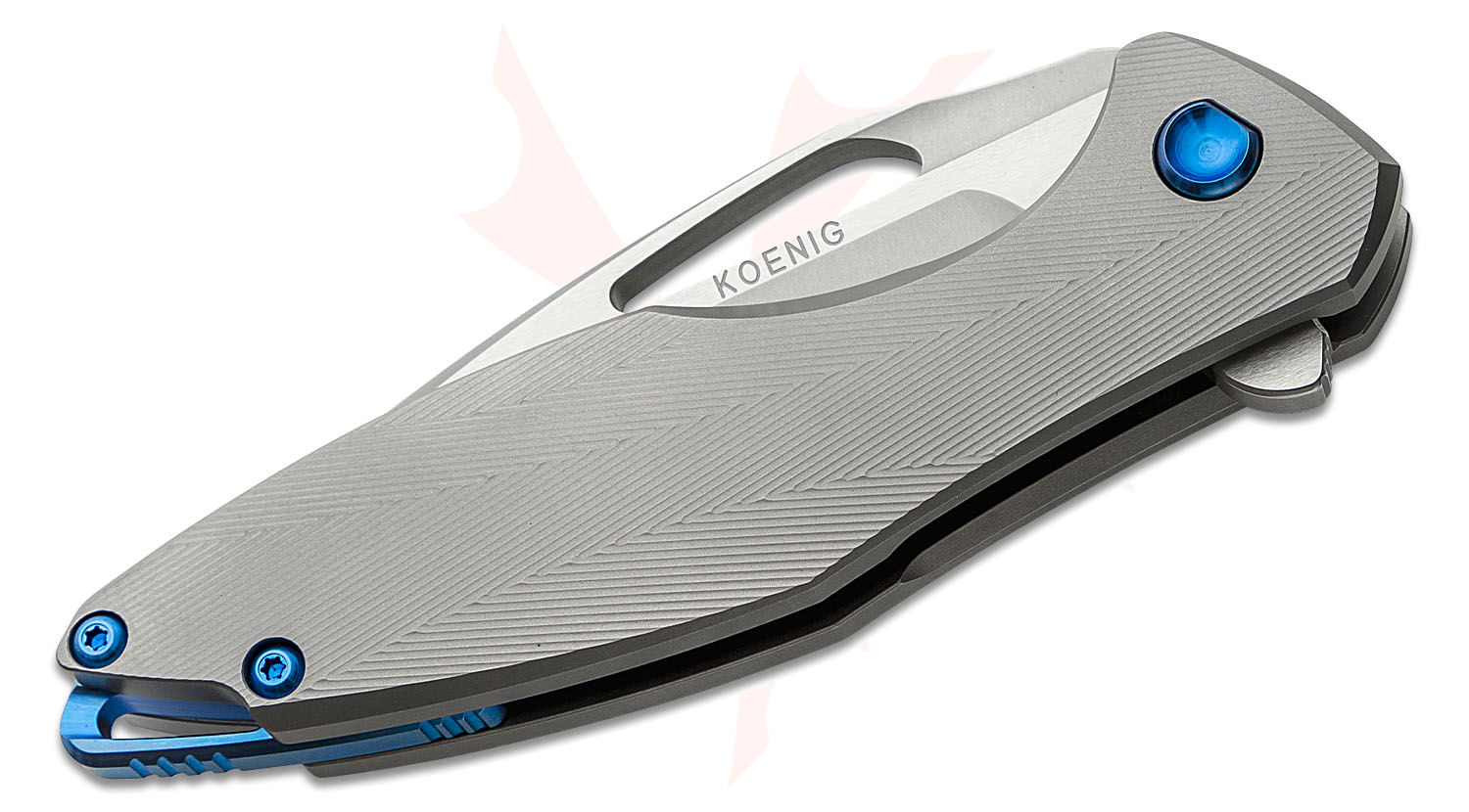 Koenig Knives Custom Arius Flipper Knife 3.5" 20CV Two-Tone Blade ...