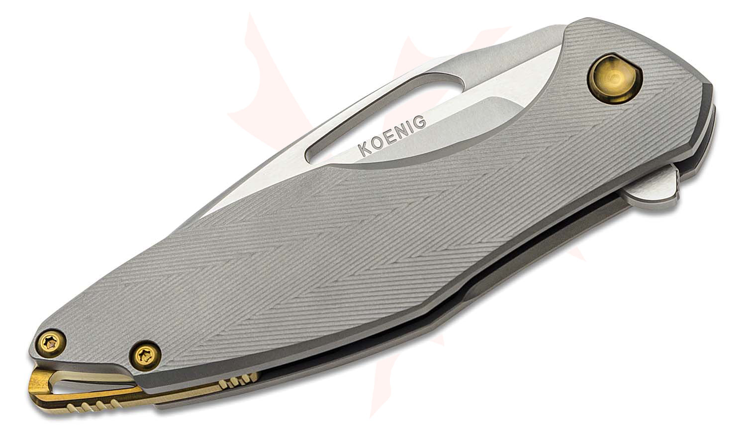 Koenig Knives Custom Arius Flipper Knife 3.5" M390 Two-Tone Blade ...