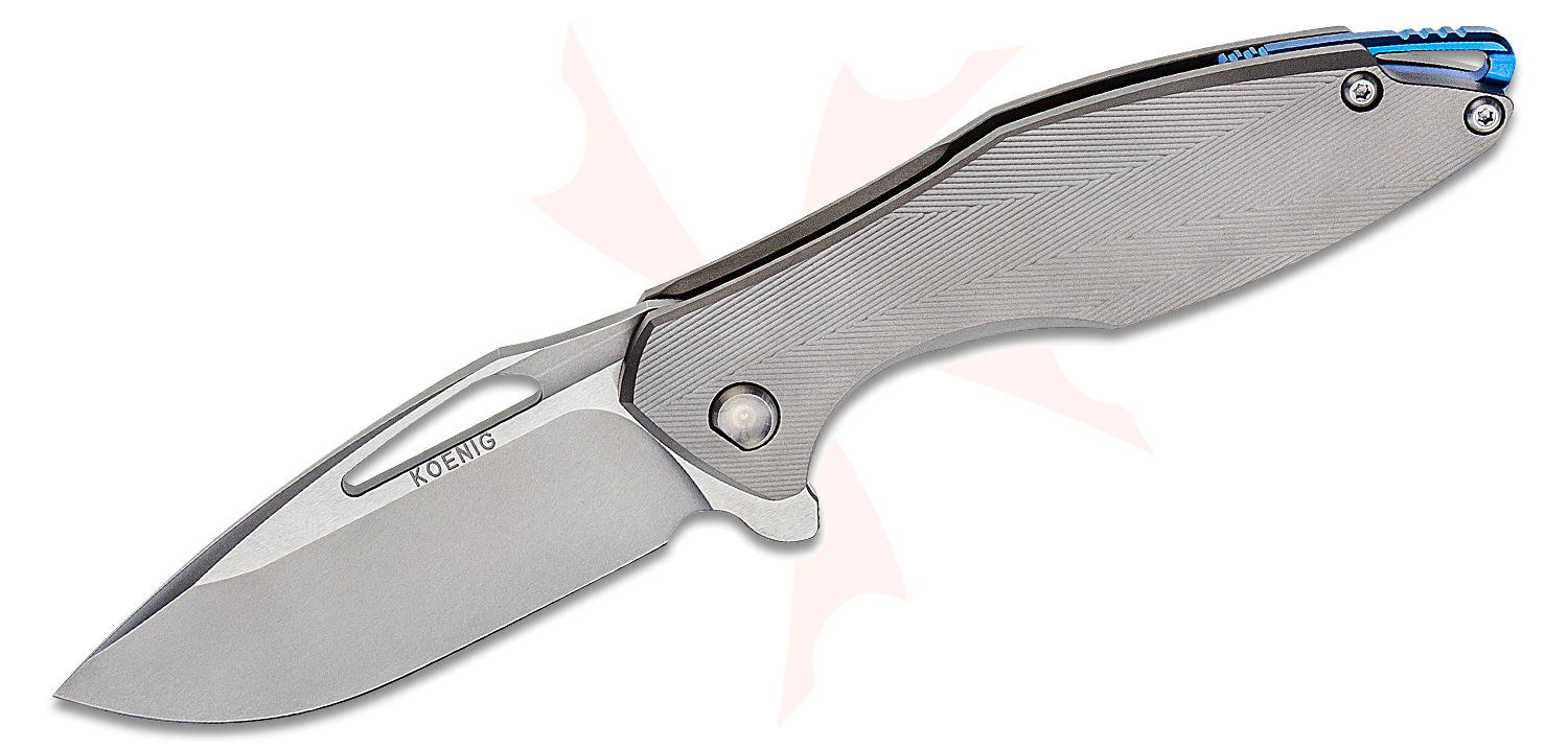 Koenig Knives Custom Arius Flipper Knife 3.5" M390 Two-Tone Blade ...