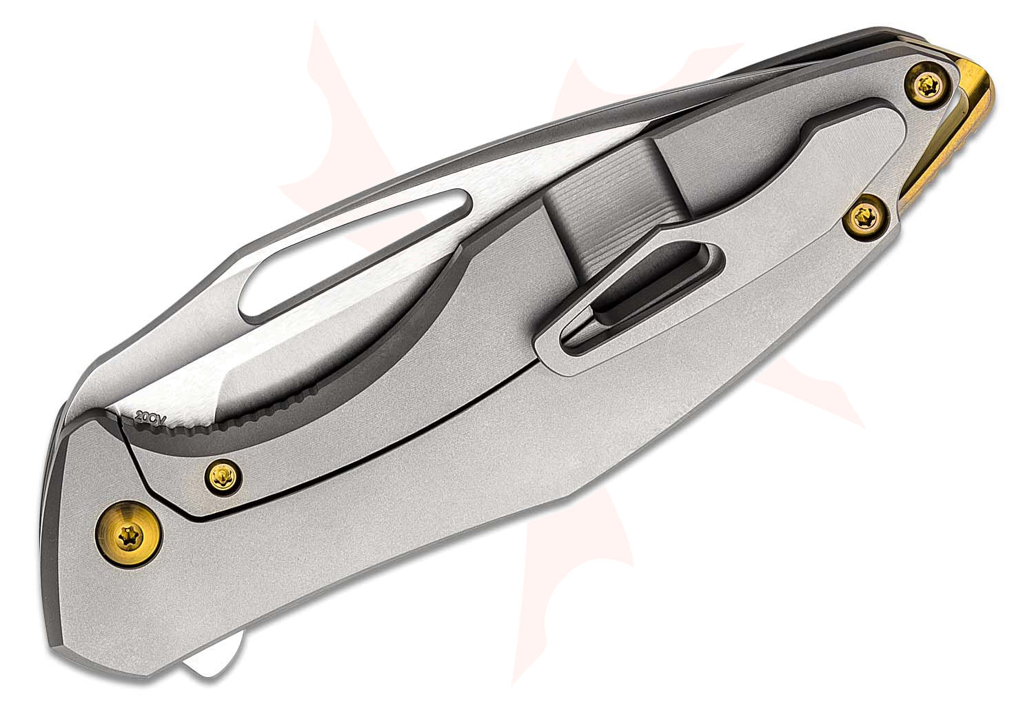 Koenig Knives Custom Arius Flipper Knife 3.5" M390 Burnished Two-Tone ...