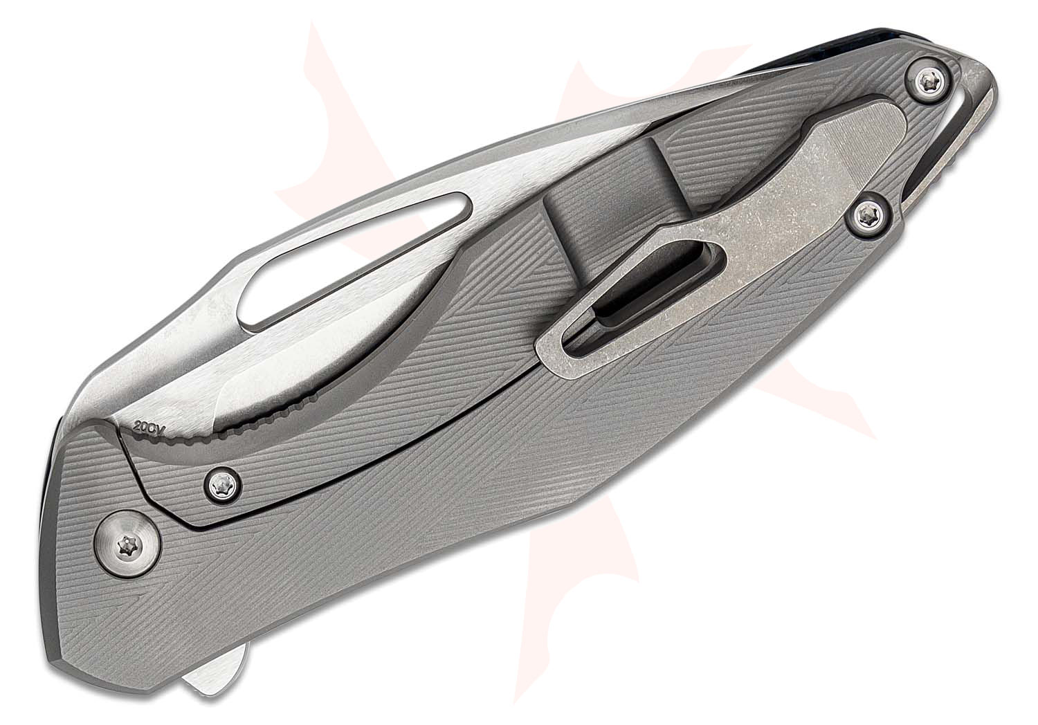 Koenig Knives Custom Arius Flipper Knife 3.5" 20CV Burnished Two-Tone ...