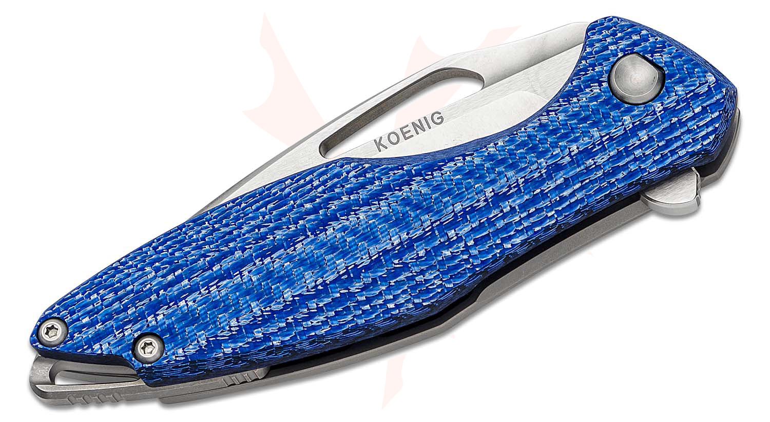 Koenig Knives Custom Arius Flipper Knife 3.5" 20CV Burnished Two-Tone ...