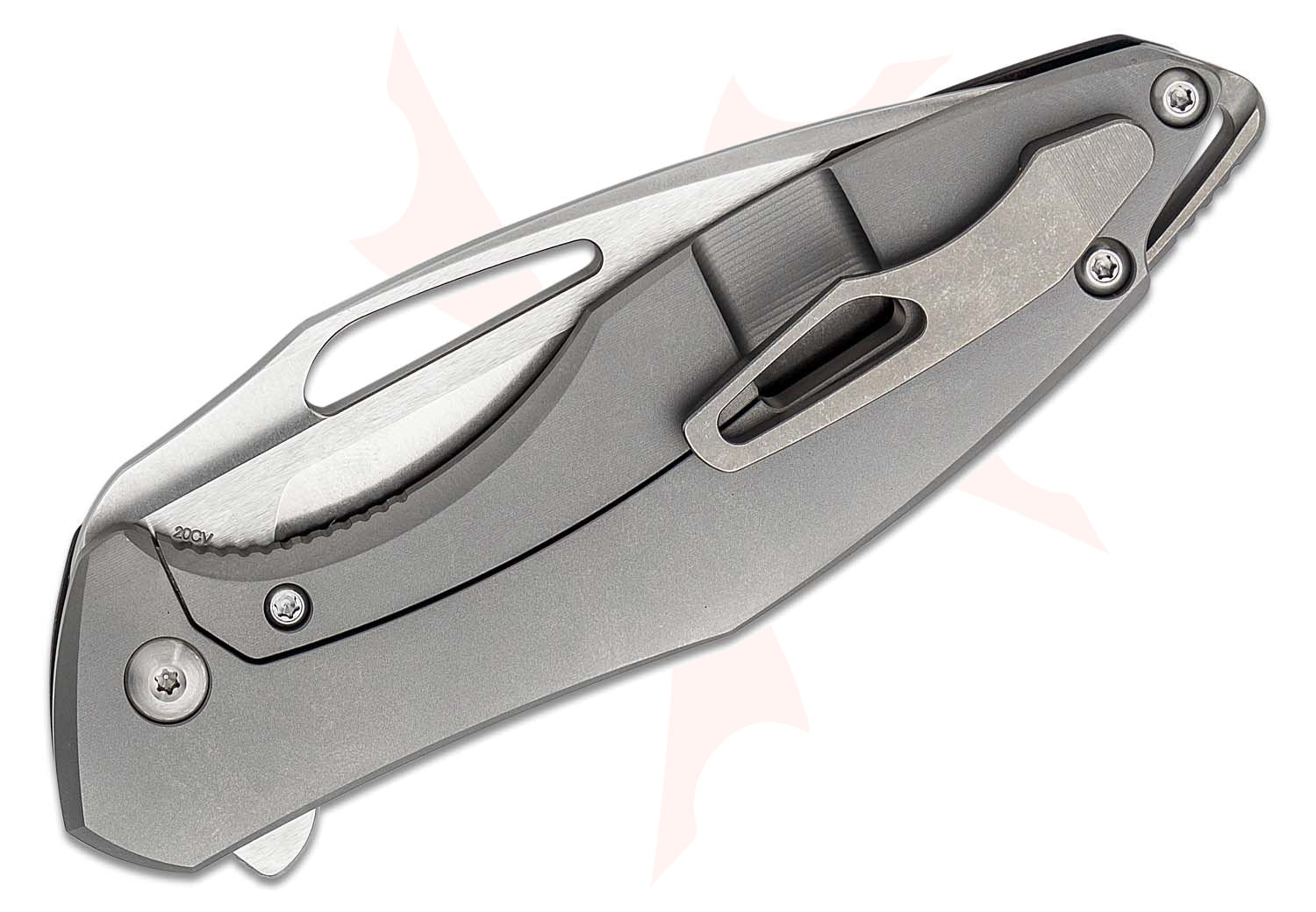 Koenig Knives Custom Arius Flipper Knife 3.5" 20CV Burnished Two-Tone ...