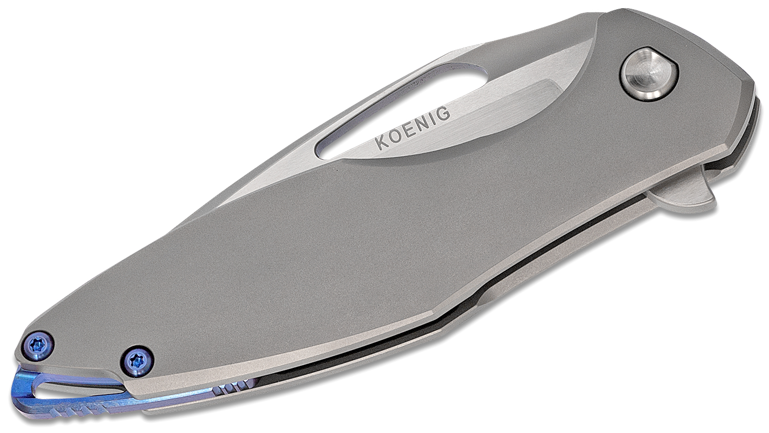 Koenig Knives Custom Arius Flipper Knife 3.5" CTS-XHP Hand Rubbed Satin ...