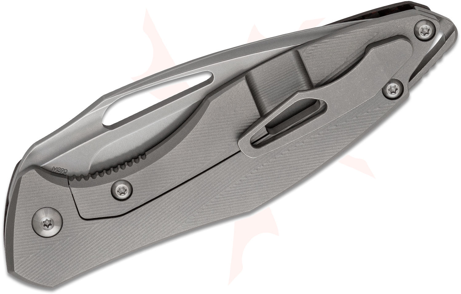 Koenig Knives Custom Arius Folding Knife 3.5" M390 Brightwashed Blade ...