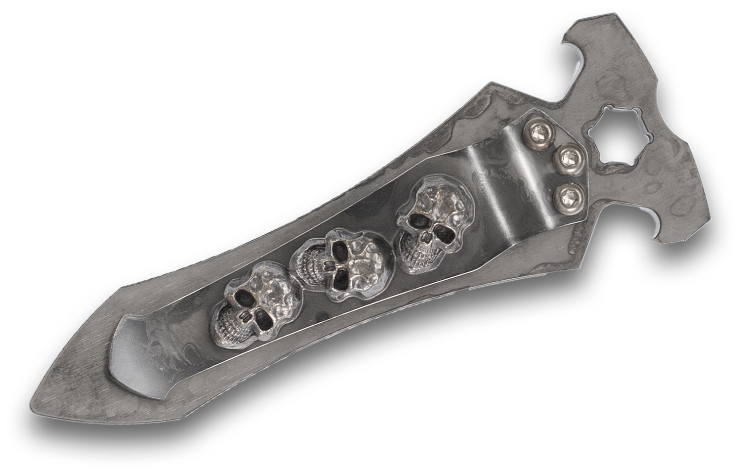 Krein Knives Custom TKI 2018 Cayenne Neck Knife/Steel Flame Tac Tool ...