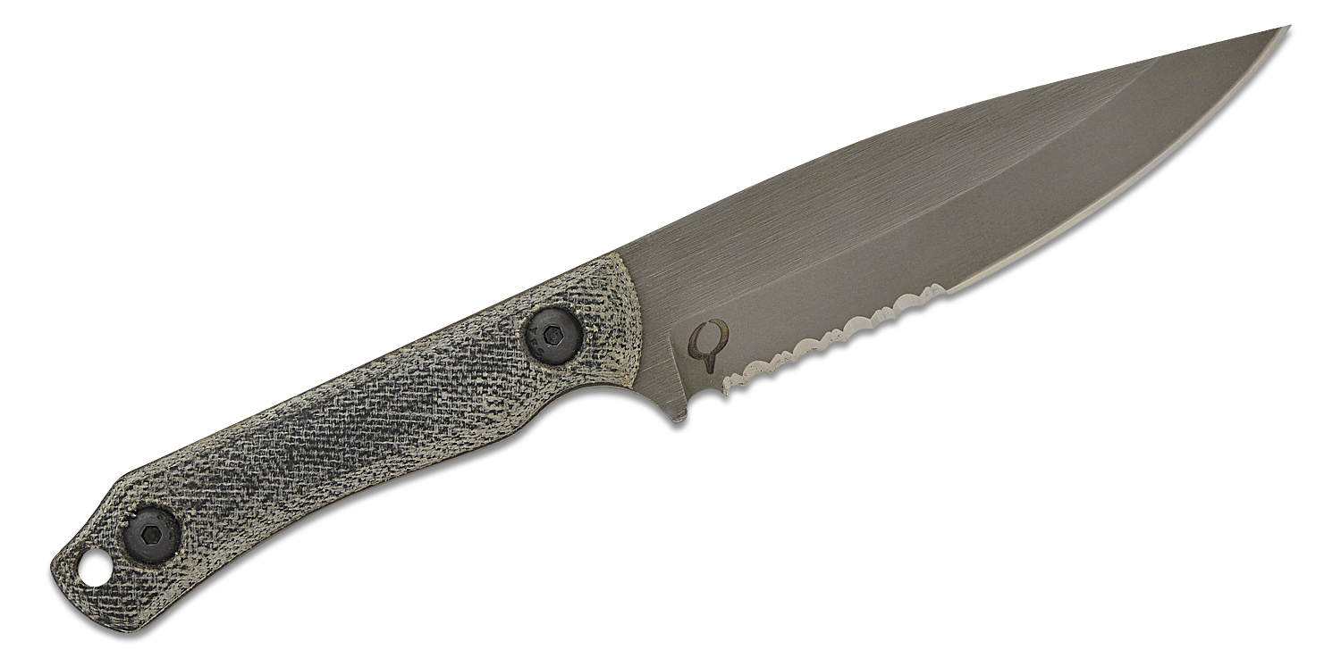 Kronos Knives Stroup Crossfade USA-Made Fixed Blade Knife 3.75" 154CM ...