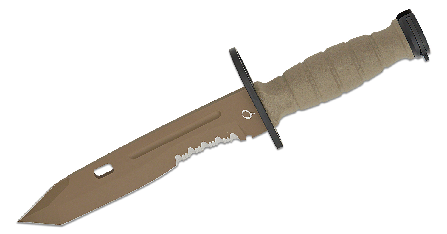 Kronos Knives Bayonet II Fixed Blade Knife 7.28" N690Co Coyote ...