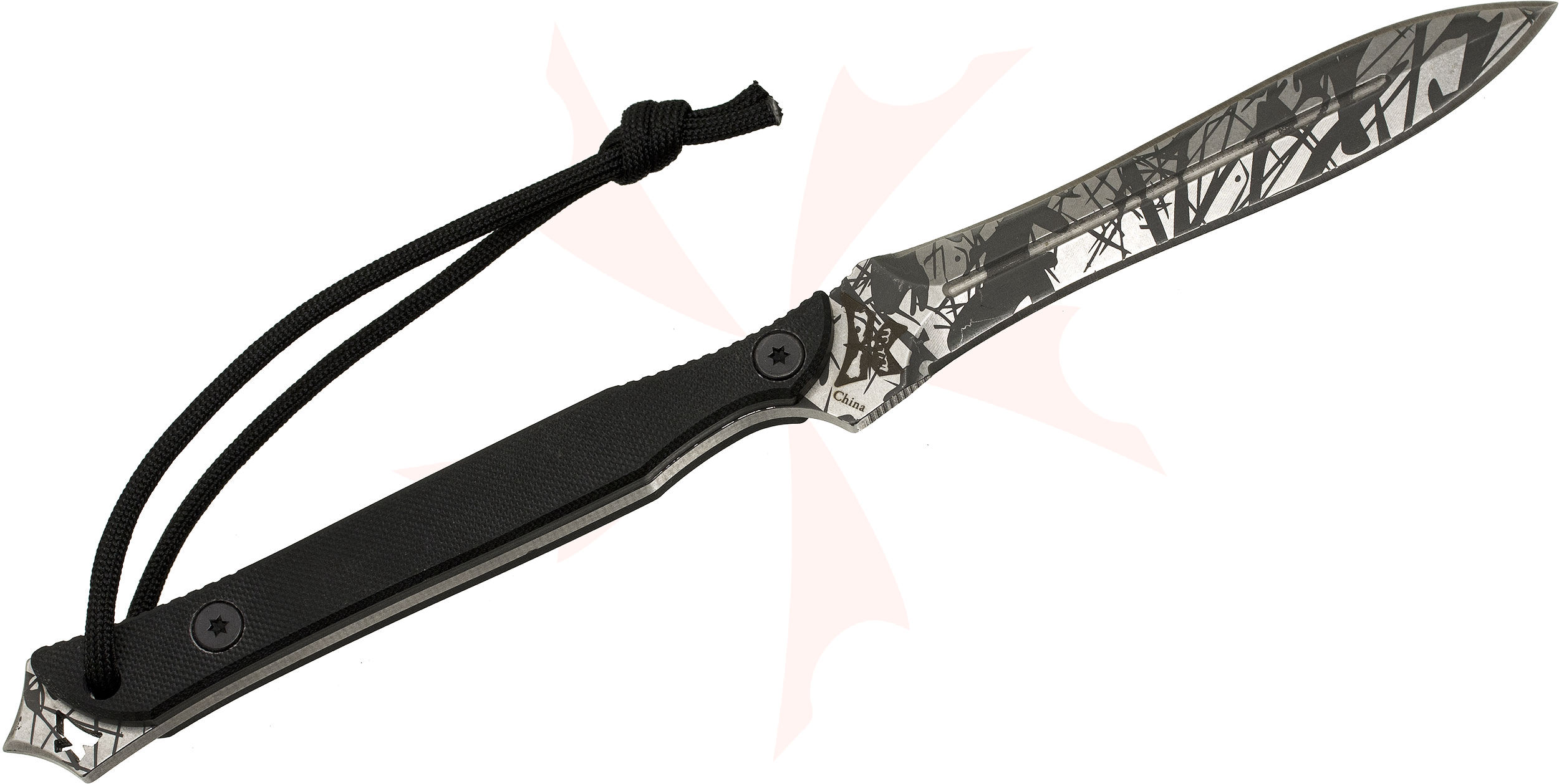 Krudo Knives Bliss Acid Dagger 4.875" Double Edge 9Cr18MoV Blade, G10 ...