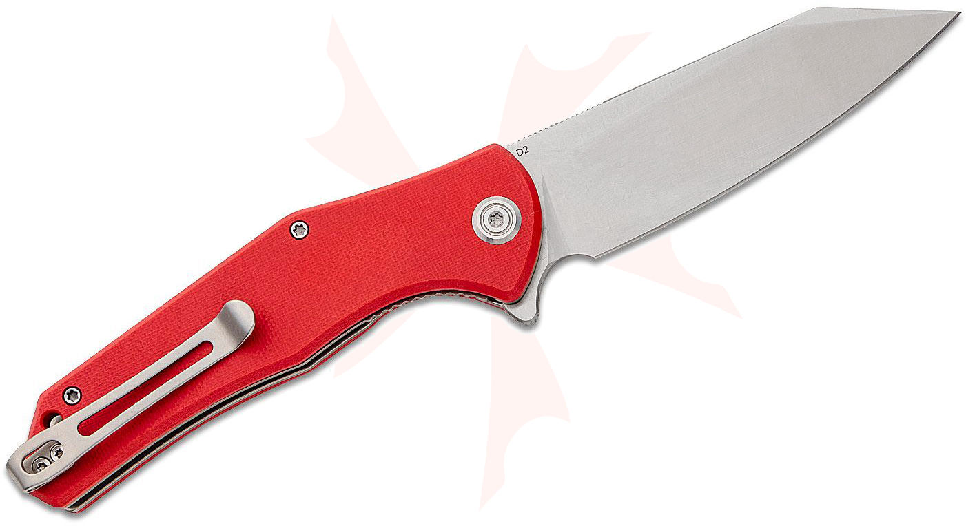 Kubey Knives Flash Flipper Knife 3.82" D2 Stonewashed Reverse Tanto ...