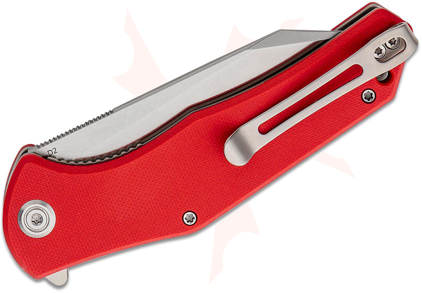 Kubey Knives Flash Flipper Knife 3.82" D2 Stonewashed Reverse Tanto ...