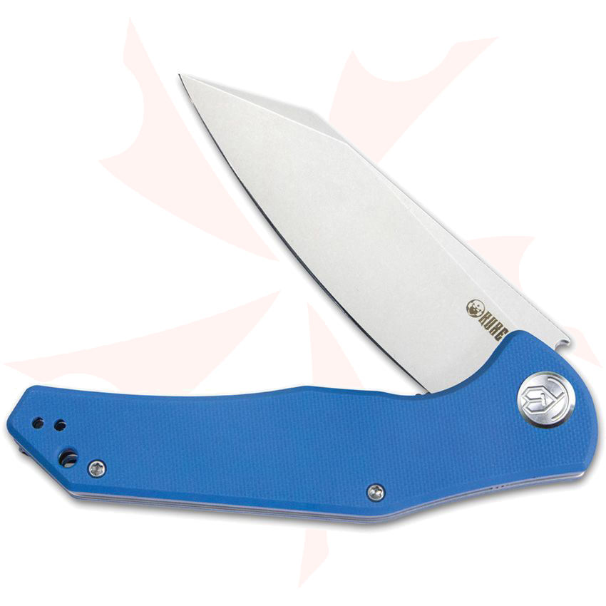 Kubey Knives Flash Flipper Knife 3.82" AUS-10 Stonewashed Reverse Tanto ...