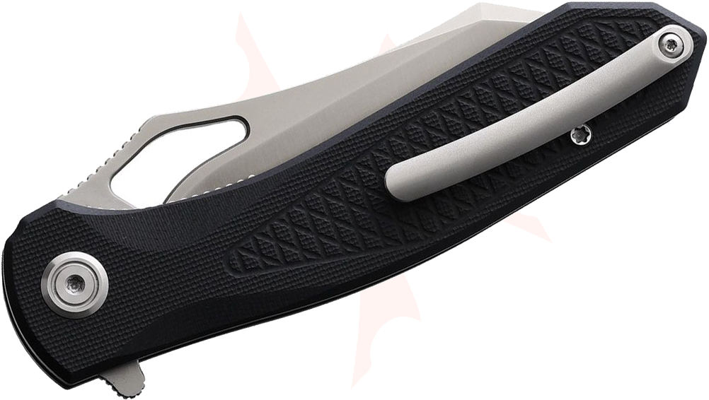 Kubey Knives Drake Nest Flipper Knife 3.46" S30V Bead Blasted Modified ...