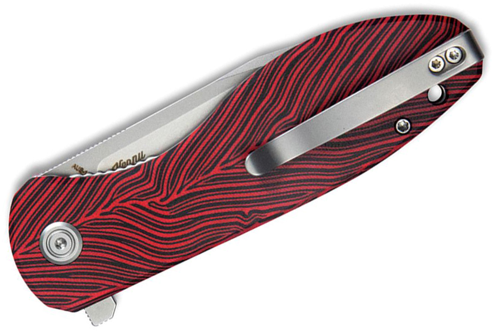 Kubey Knives Master Chief Flipper Knife 3.43" AUS-10A Bead Blast ...