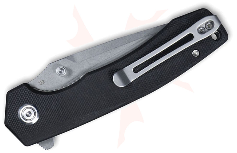 Kubey Knives Calyce Flipper Knife 3.27" D2 Bead Blast Drop Point Blade ...