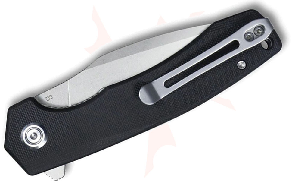 Kubey Knives Calyce Flipper Knife 3.27" D2 Bead Blast Harpoon Blade ...