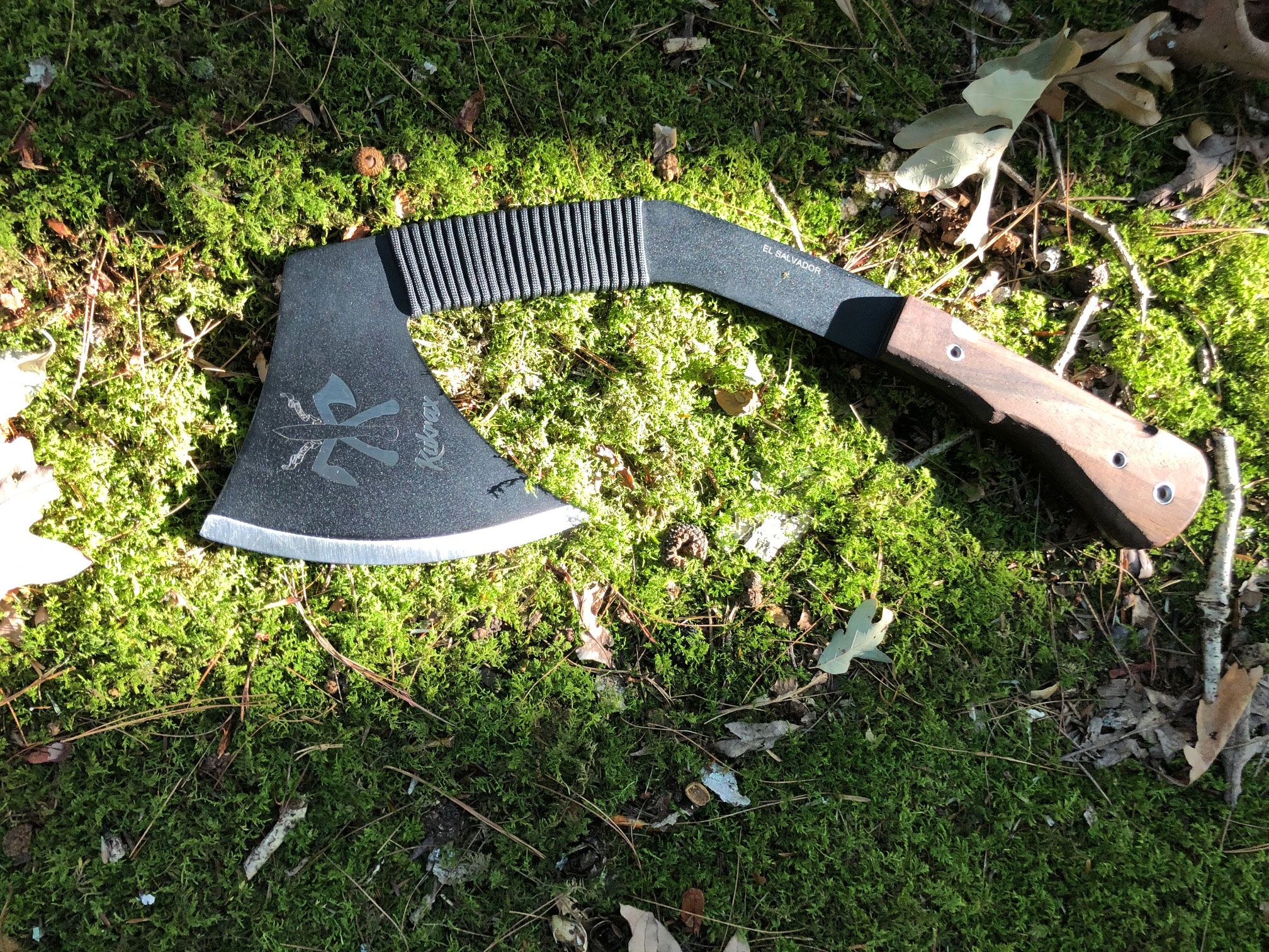 Kukrax Pak Axe Tactical/Survival Tomahawk 6" 1075 Carbon Steel Blade ...