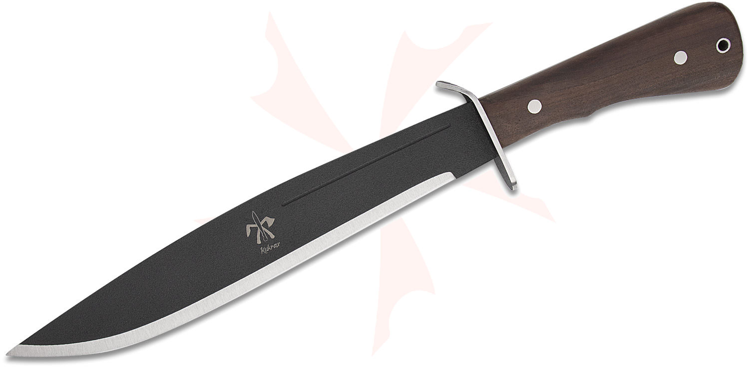 Kukrax Kukri 180 Fixed Blade 11.46" 1075 Black Powder Coat Blade ...