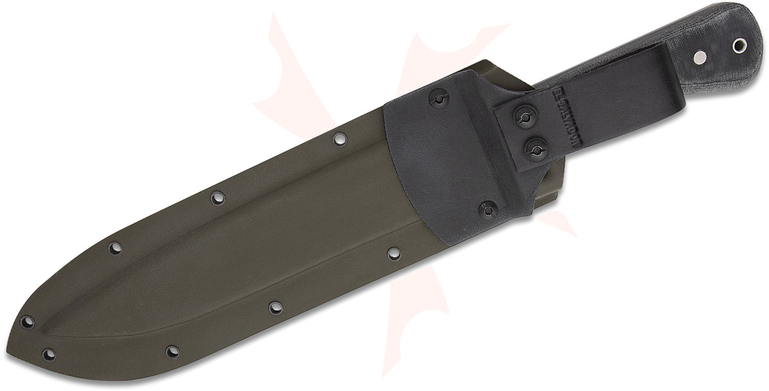 Kukrax MOST Knife 11.46" 1075 Black Powder Coat Blade, Black Micarta ...
