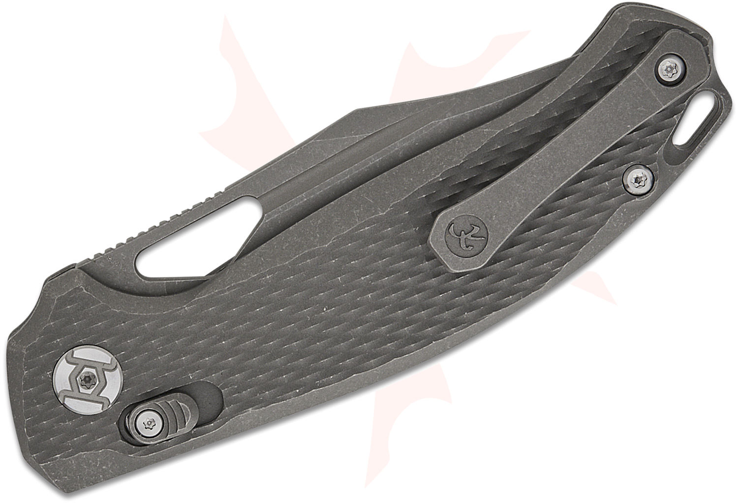 Kunwu Knives DJANGO Crossbar Lock Folding Knife 3.18" Elmax Dark ...