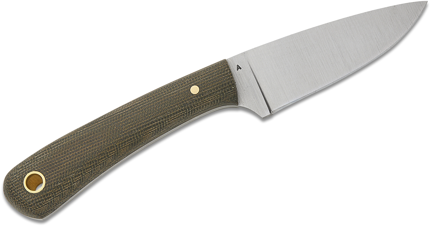 L.T. Wright Frontier Valley Fixed Blade Knife 3" A2 Flat Grind Drop ...