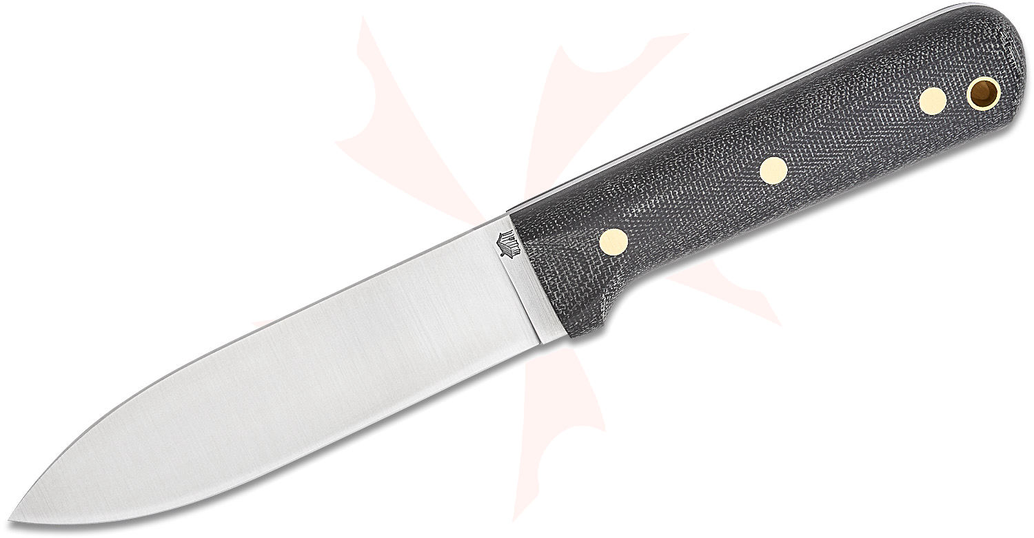 L.T. Wright Gen 5 Fixed Blade Knife 5.1" A2 Flat Grind Kephart Blade, Black Canvas Micarta ...