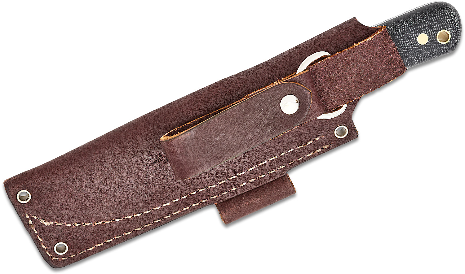 L.T. Wright Gen 5 Fixed Blade Knife 5.1" A2 Flat Grind Kephart Blade, Black Canvas Micarta ...