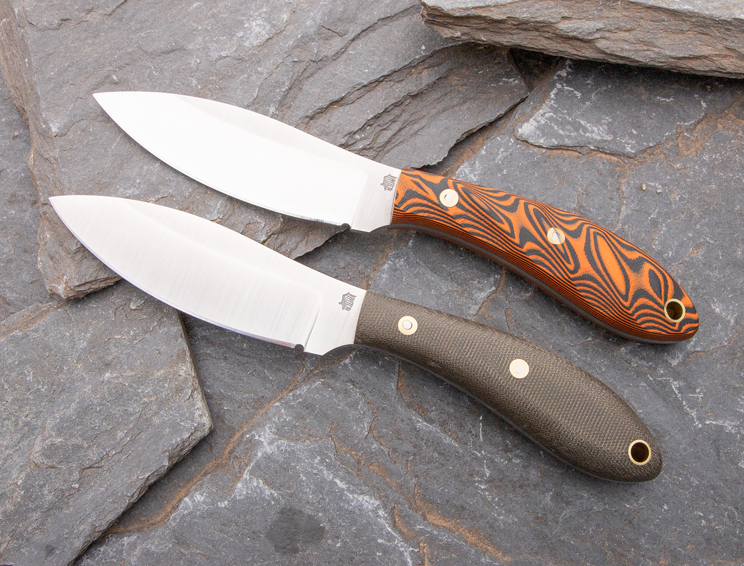 L.T. Wright Large Northern Hunter 4.375" AEB-L Saber Grind Fixed Blade Knife, Twist Black and ...