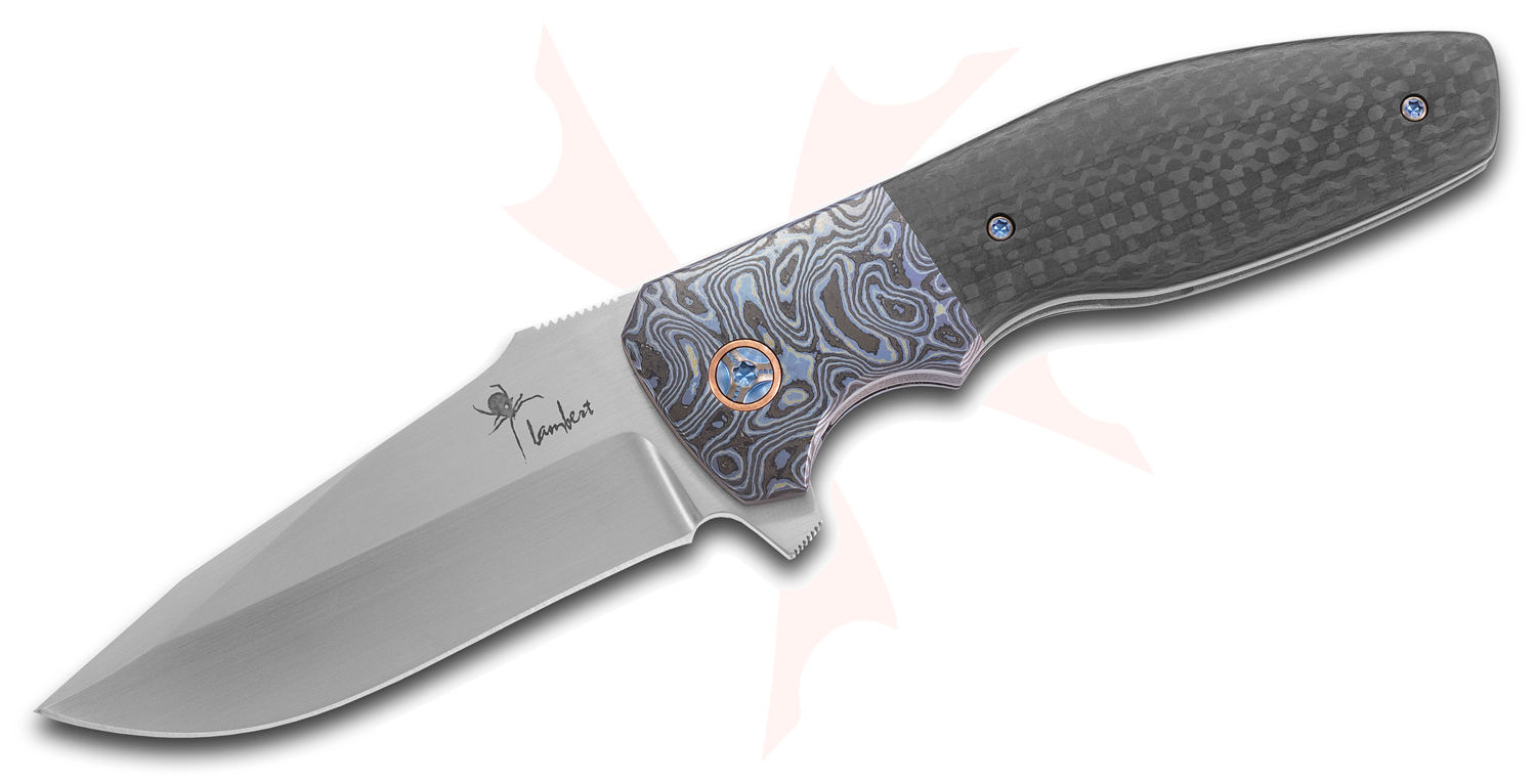 Kirby Lambert Custom Augustus Classic Flipper Knife 3.7" CTS-XHP Hand ...