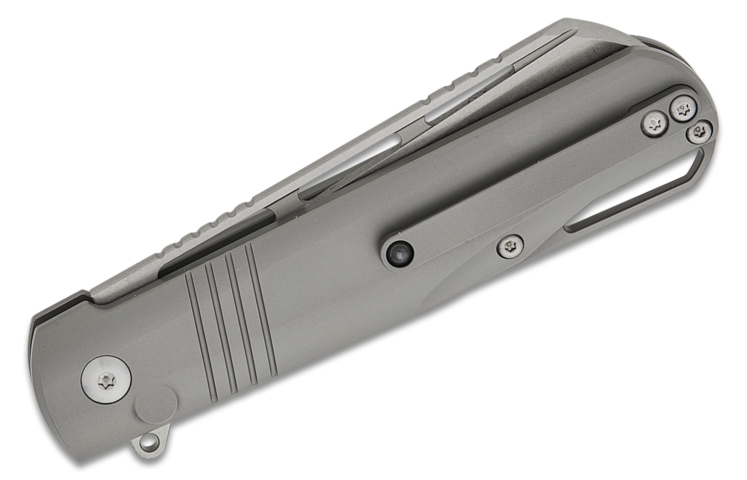 Latama Cutlery Virtu Button Lock Flipper Knife 3.125" M390 Stonewashed ...