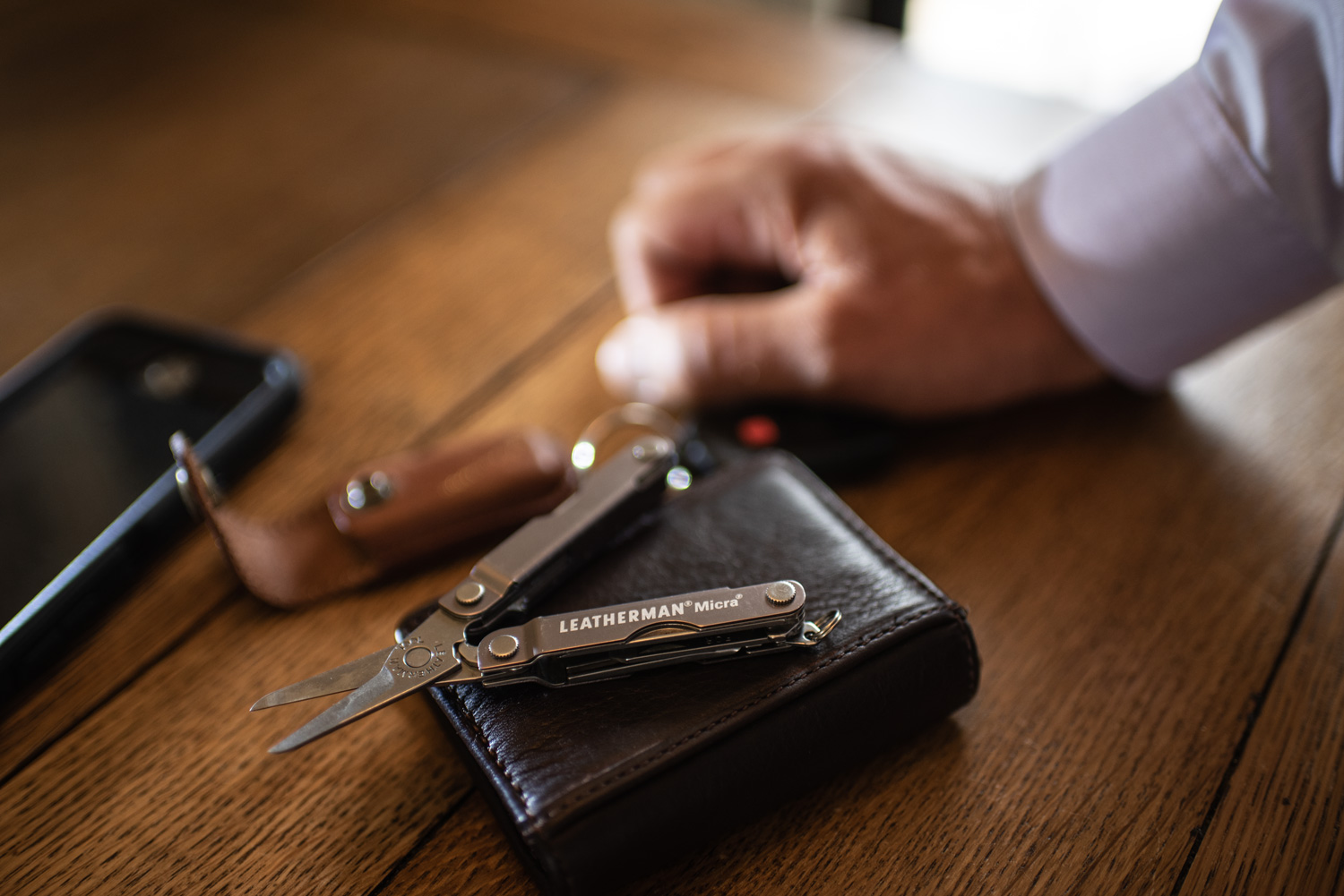 Leatherman Micra Keychain Mini Multi-Tool, 2.5" Closed, Stainless Steel ...