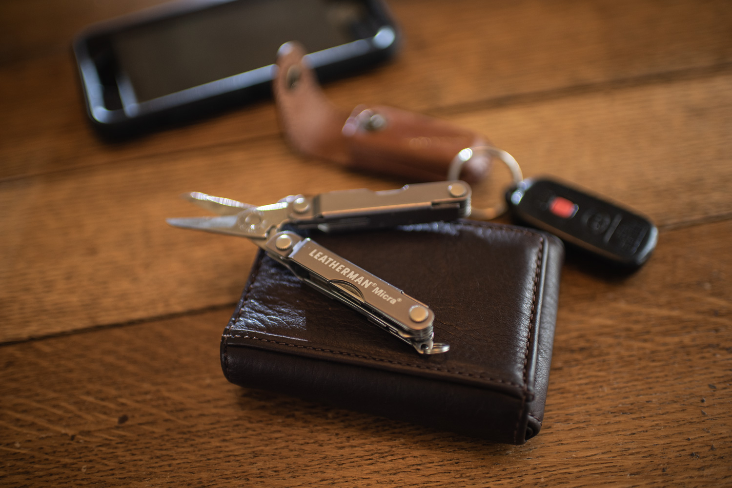 Leatherman Micra Keychain Mini Multi-Tool, 2.5" Closed, Stainless Steel ...