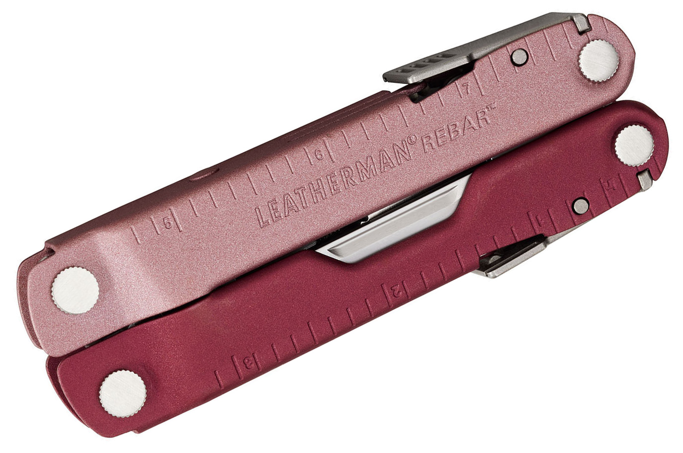 Leatherman Rebar Full-Size Multi-Tool, Heathered Cranberry, Stainless ...