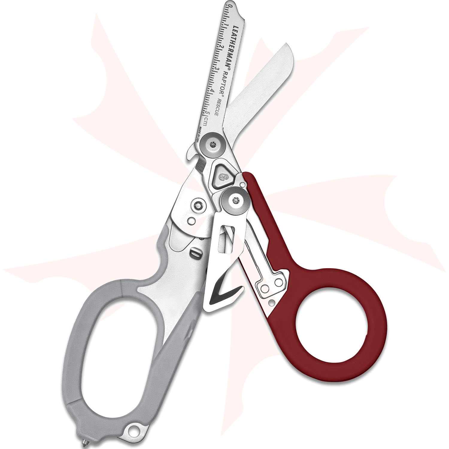Leatherman Raptor Rescue Medical Shears Full-Size Multi-Tool, Garnet ...