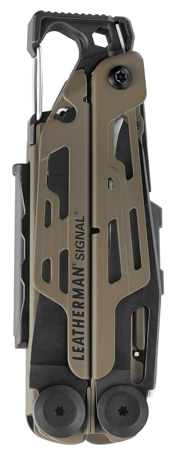 Leatherman Signal Full-Size Multi-Tool, Coyote Tan, Nylon Sheath ...