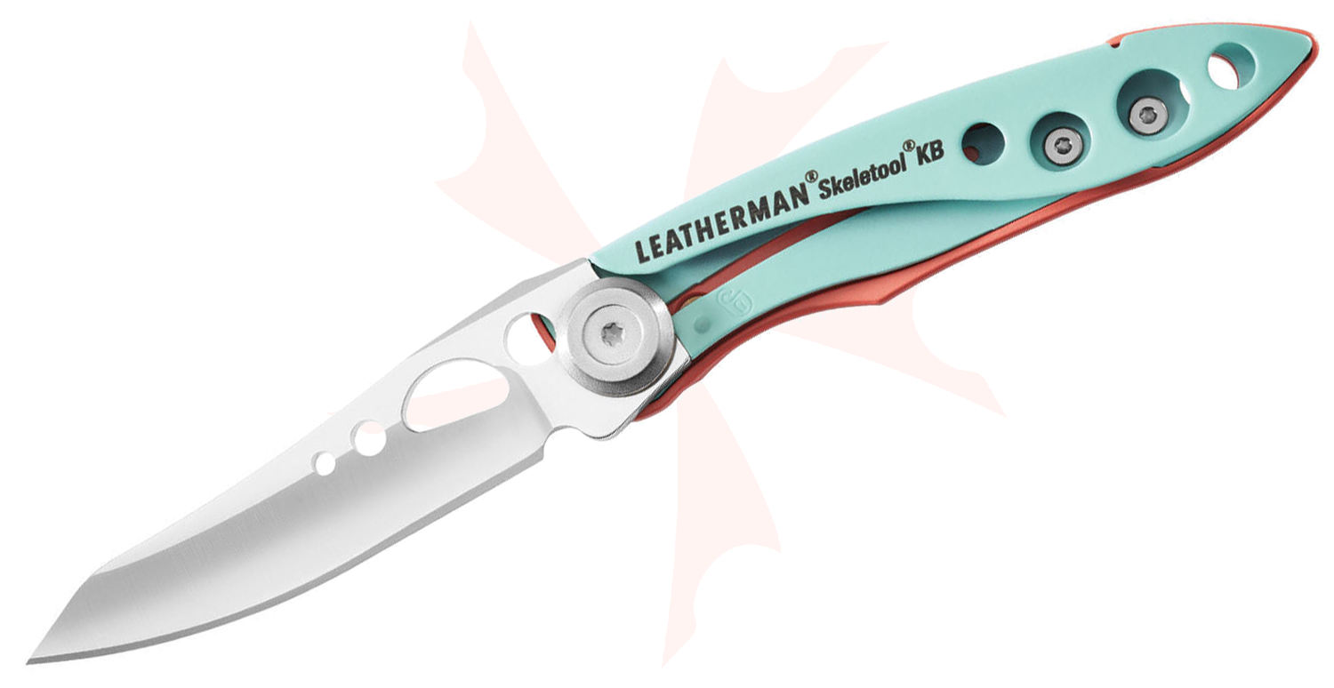 Leatherman Skeletool KB Folding Knife 2.6" Plain Blade, Paradise ...