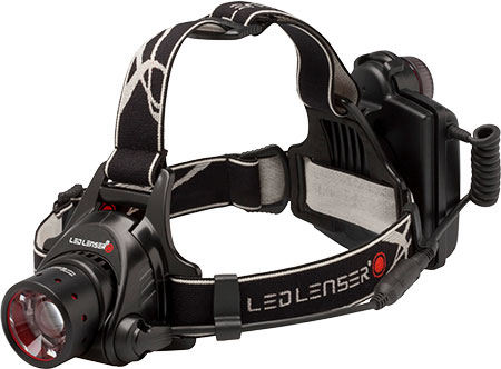 LED Lenser 880044 H14.2 Full-Size LED Headlamp, 320 Max Lumens, Black ...